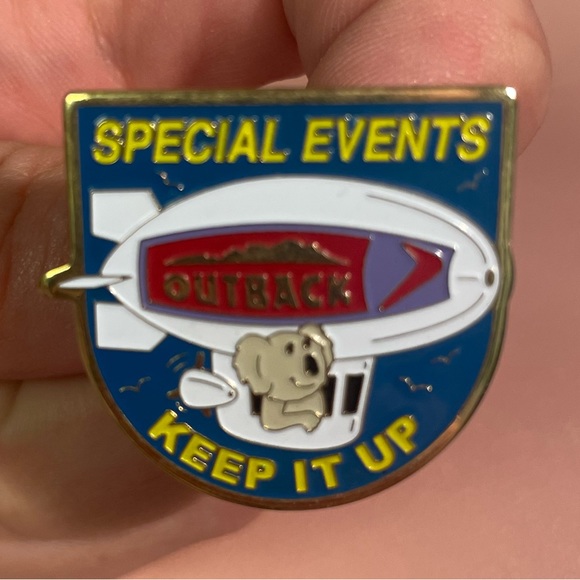 Other | Outback Steakhouse Flair Pin Keep It Up Blimp With Koala | Poshmark
